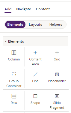 List of Standard Components & their use