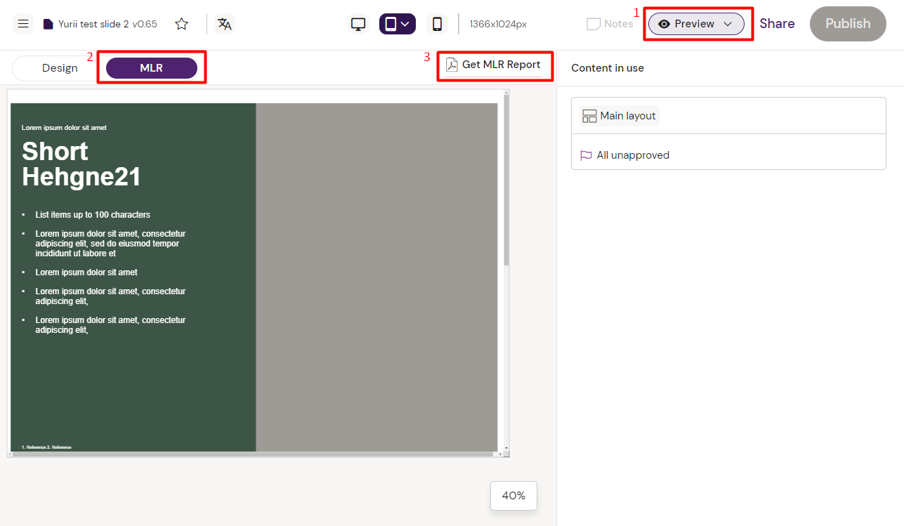 Creating a PDF suitable for Approval / MLR process