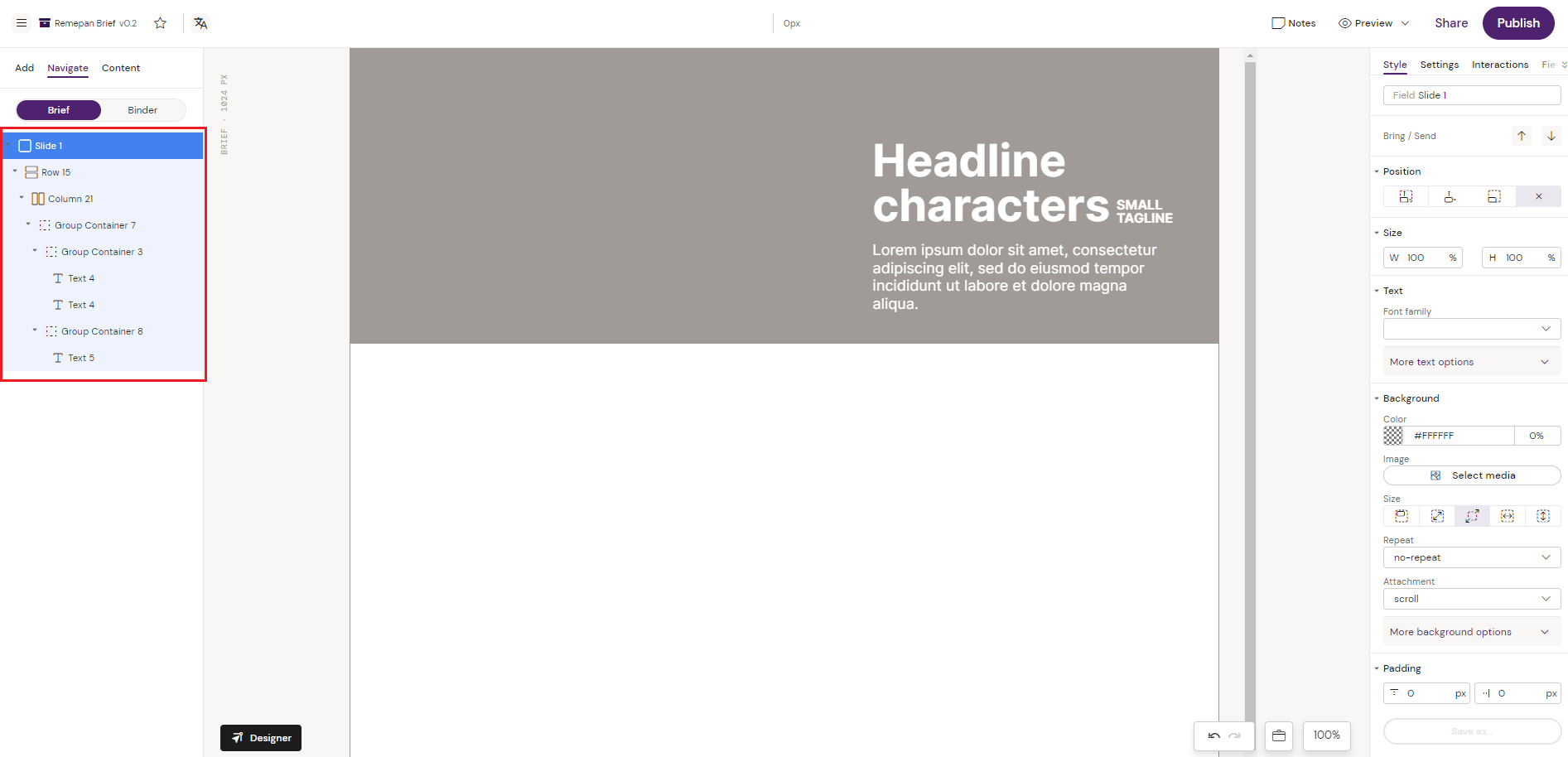 Creating & Editing Layouts